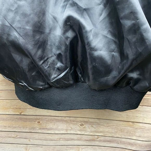 WearGuard | Jackets & Coats | Vintage Wear Guard Black Satin Snap ...